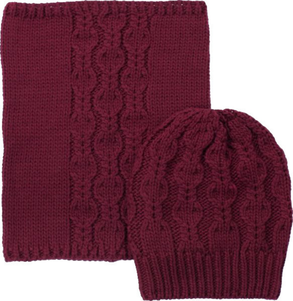 Set Art of Polo cz19805.3, kapele dimri + shall, te kuqe | GjirafaMall