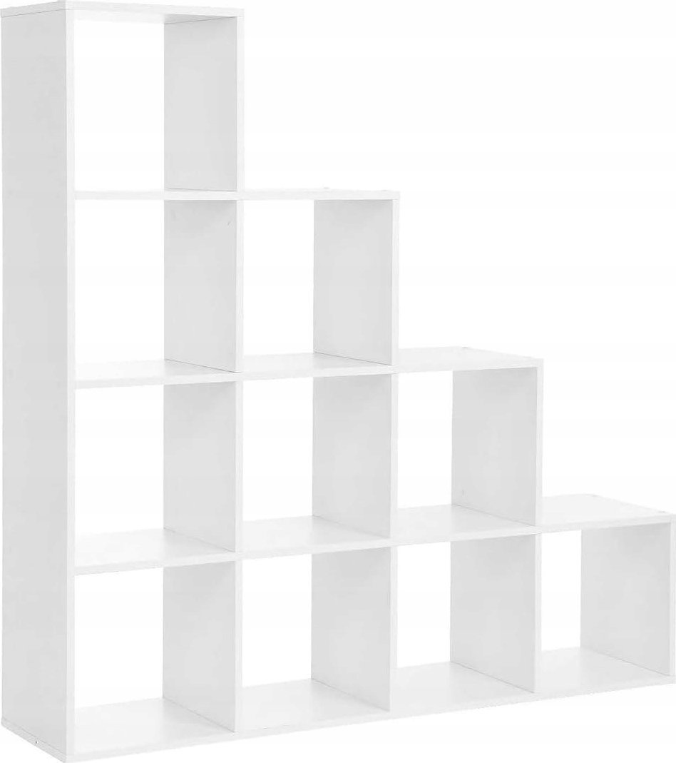 Рафт за книги Oskar Bookshelf LBC10WTV1, 130 cm, 6 прегради, бел ...