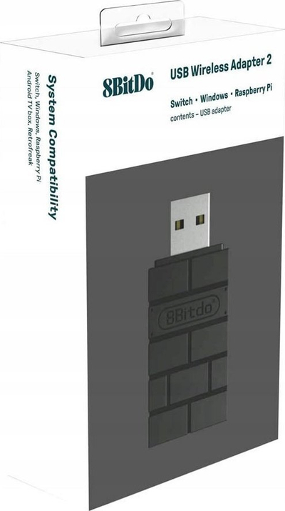 Adapter wireless USB 8BitDo Wireless USB Adapter 2 83DC02, per ...
