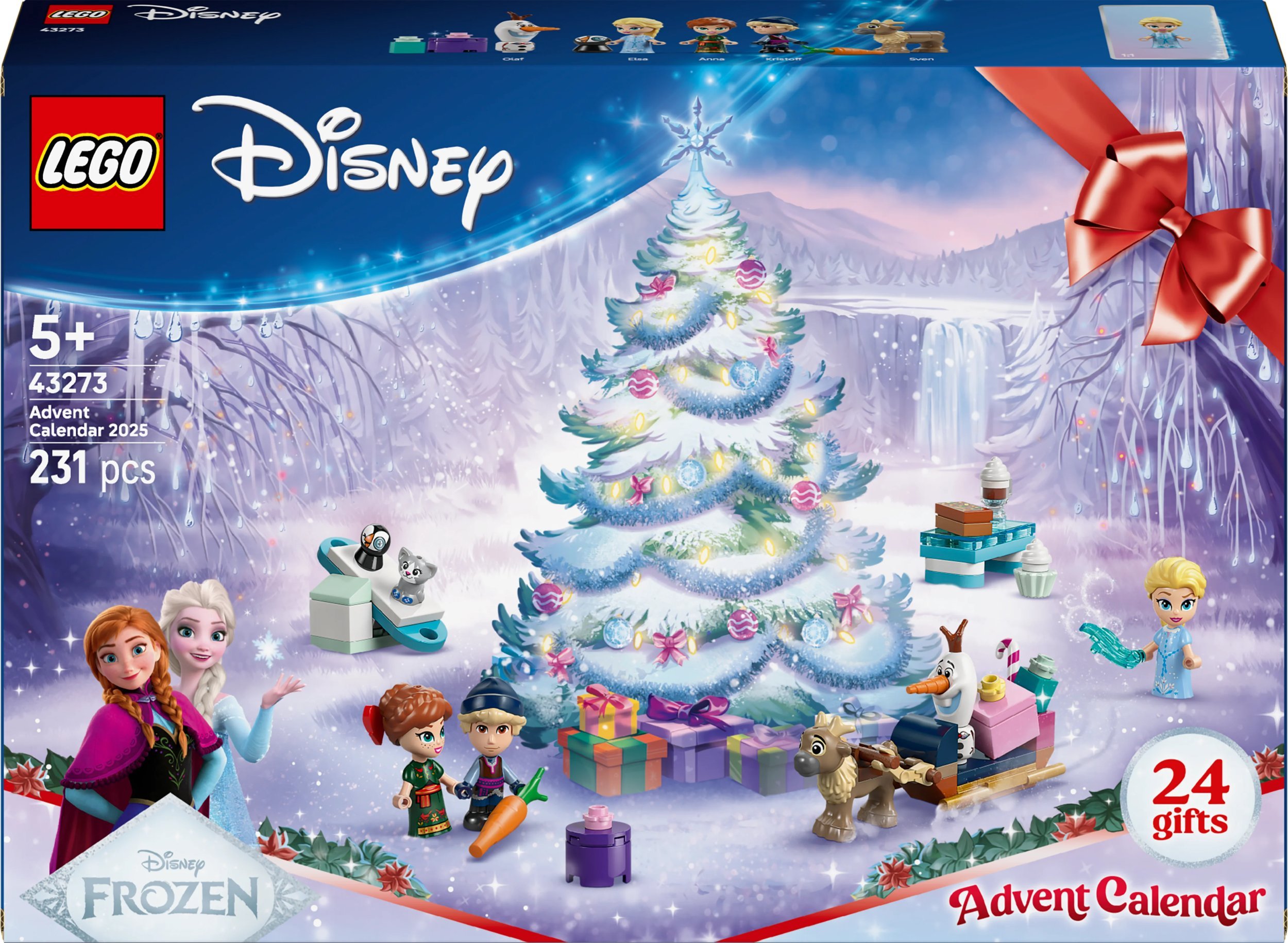 Kalendar adventi LEGO Disney Frozen 2025, set ndertimi, shumengjyresh ...