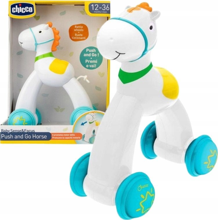 Туркачка играчка Chicco Push and Go Cavalinho, за бебиња, | ZirafaMall