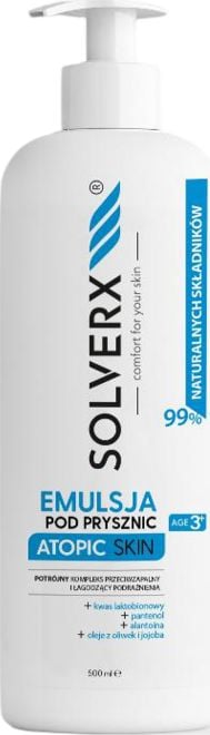 Emulsion dushi Solverx Atopic Skin, per lekure atopike, 500ml | GjirafaMall