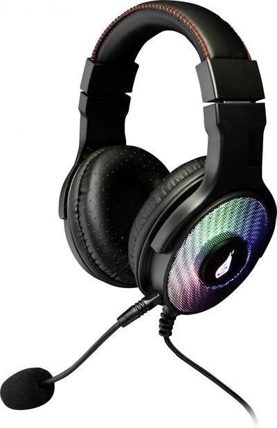 Gejминг слушалки SureFire Harrier 360, 7.1 Surround, USB, со RGB, црни ...