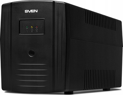 UPS SVEN Pro 1000, 720W, USB RJ45, 3 евро приклучоци, црн | ZirafaMall