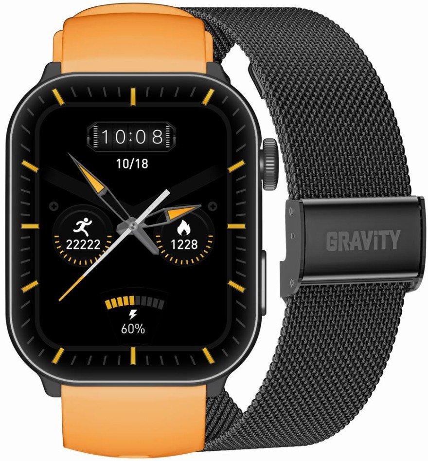 Ora inteligjente GRAViTY GT28-2, ekran 1.32", IP68, rrip gome i zi ...