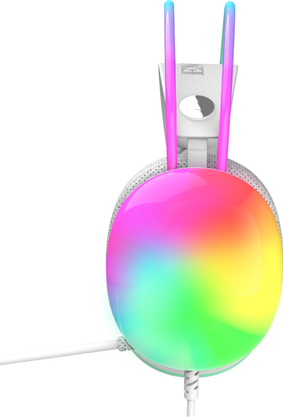 Гејминг слушалки Inca IGK-X8S RGB, со кабел, над уво, сиви | ZirafaMall