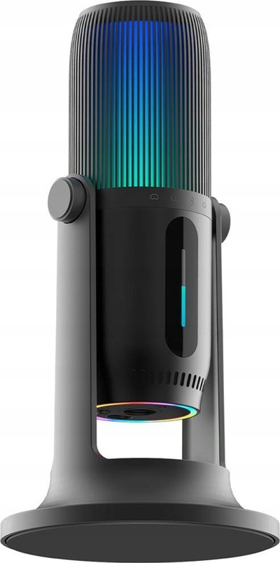 USB микрофон Thronmax Mdrill One Ghost RGB, 96kHz, со маса држач, црн ...