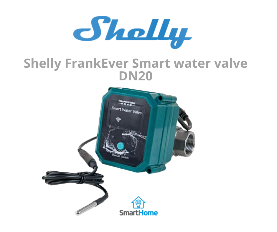 Elektro ventil per uje SHELLY FrankEver Smart water valve DN20 ...