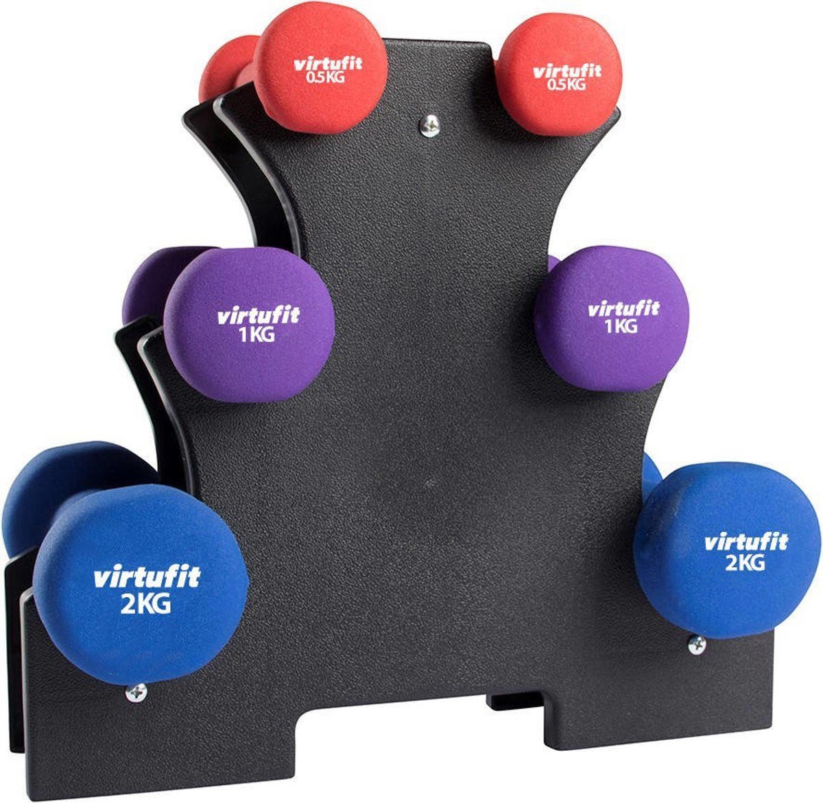 Set pesha dore VirtuFit Neoprene Dumbbell, me mbajtese, shumengjyreshe ...