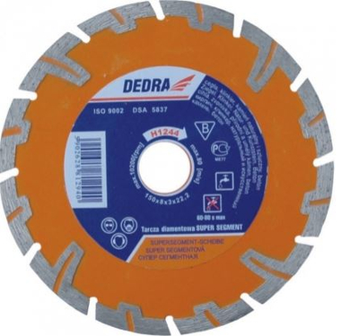 Диск за сечење Super Segment од Dedra H1242, 155 мм, портокалов ...