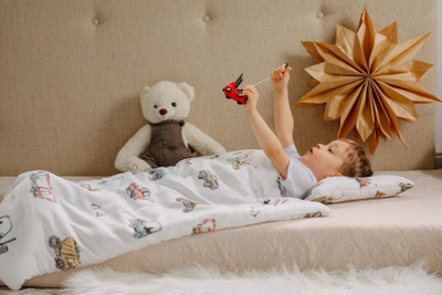 Комплет постелнина за деца Pulp Bamboo Pulp Satin Cotton, 100x135 ...