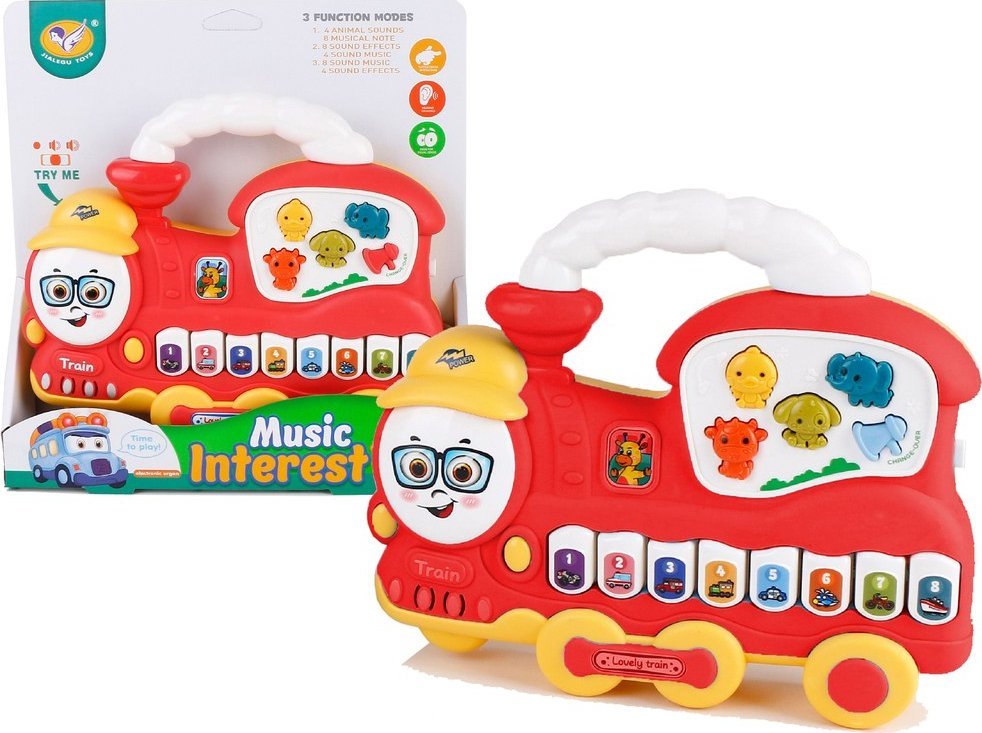 Piano interaktive per femije Leantoys Animal Piano Vehicle Sounds ...