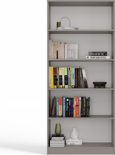 Рафт за книги Clay BOOKCASE, 80 cm, 4 рафта, боја глина | ZirafaMall