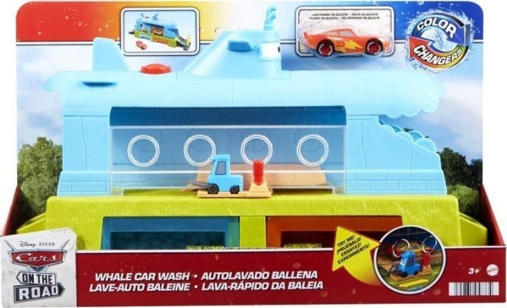 Сет игри Mattel Disney Cars Whale Super Car Wash Color Change | ZirafaMall