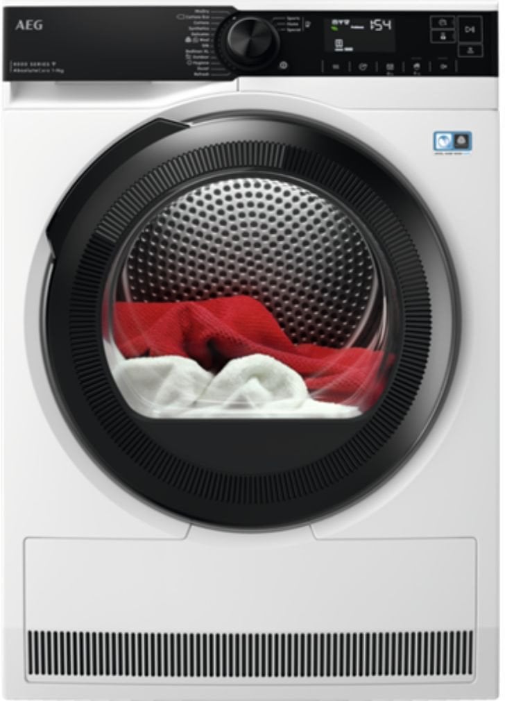 Tharese rrobash AEG TR839P4CE, pompe nxehtesie, 9kg, A++, e bardhe ...