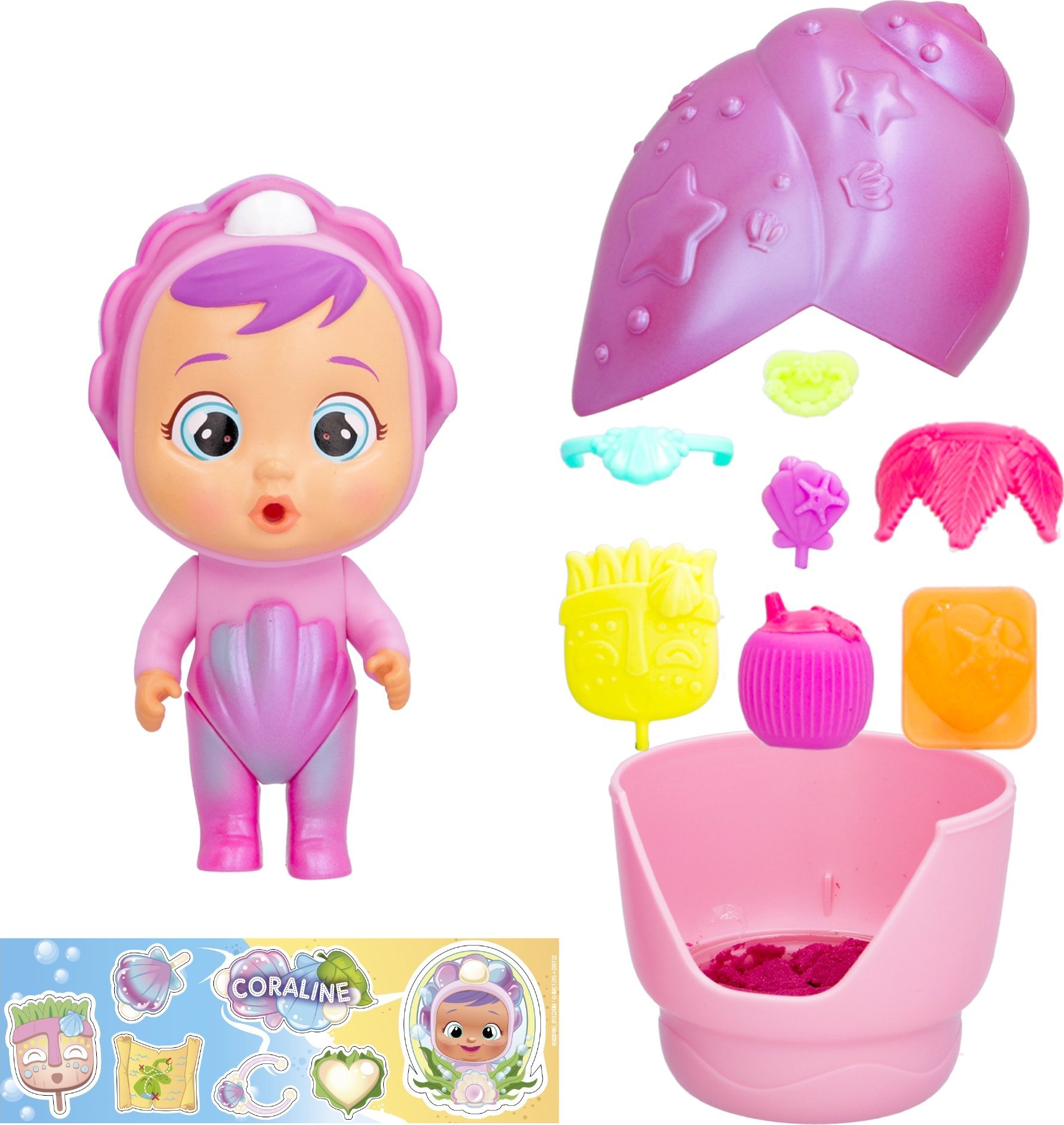Kукла Cry Babies Magic Tears Shiny Shells Coraline, со ефект | ZirafaMall