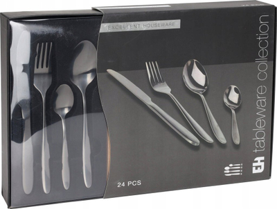 Сет прибор за јадење WMF Stainless Steel, 24 парчиња, нерѓосувачки ...