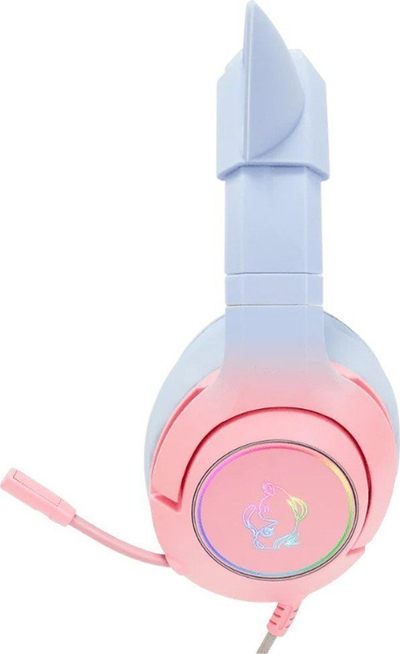 Гејминг слушалки Onikuma K9, 7.1 surround, RGB, со ушиња од маче ...