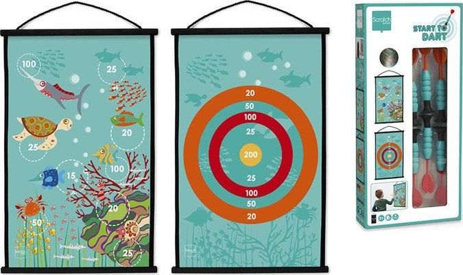 Игра со стрели Scratch Games Start to Dart Coral Reef, пластична ...