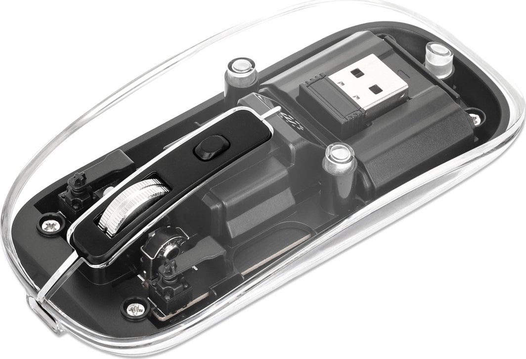 Mouse pa kabell Manhattan Transparent, 800 1600 dpi, RGB, i zi ...