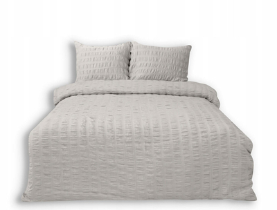 Сет чаршафи Bed Linen Satin Waffle, 220x200 cm, памук, сива пепел ...