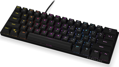 Механичка тастатура Krux Qara, 60%, Outemu Red, RGB | ZirafaMall