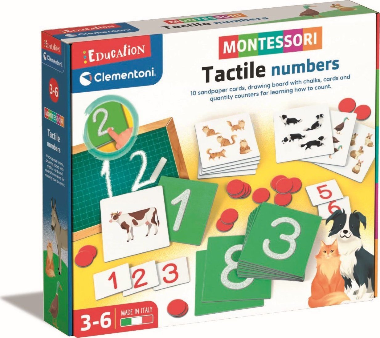 Lodra edukative Komelon Tactile Numbers 50737, set numrash | GjirafaMall