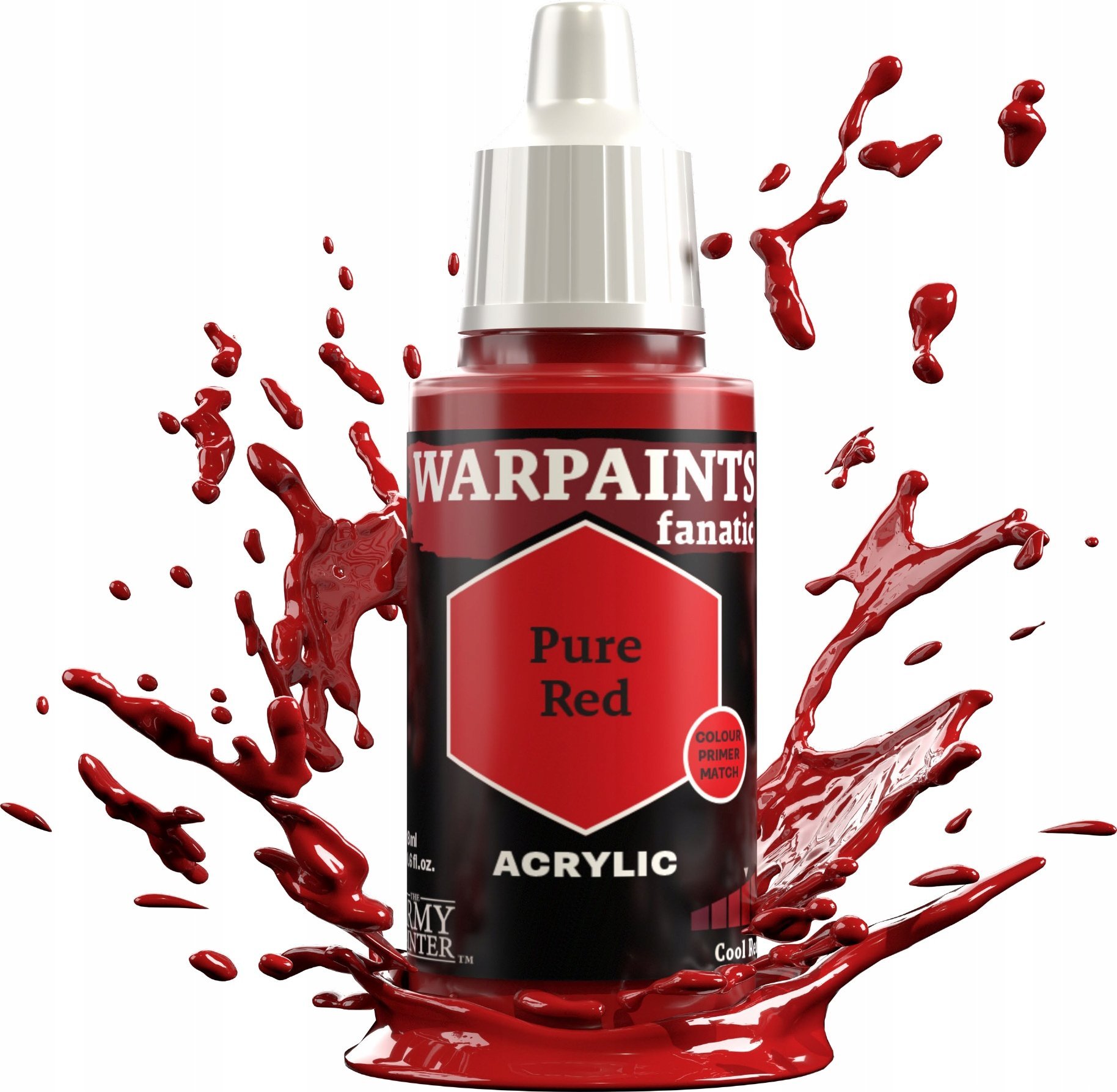 Акрилна боја The Army Painter Warpaints Fanatic Pure Red WP3118P ...