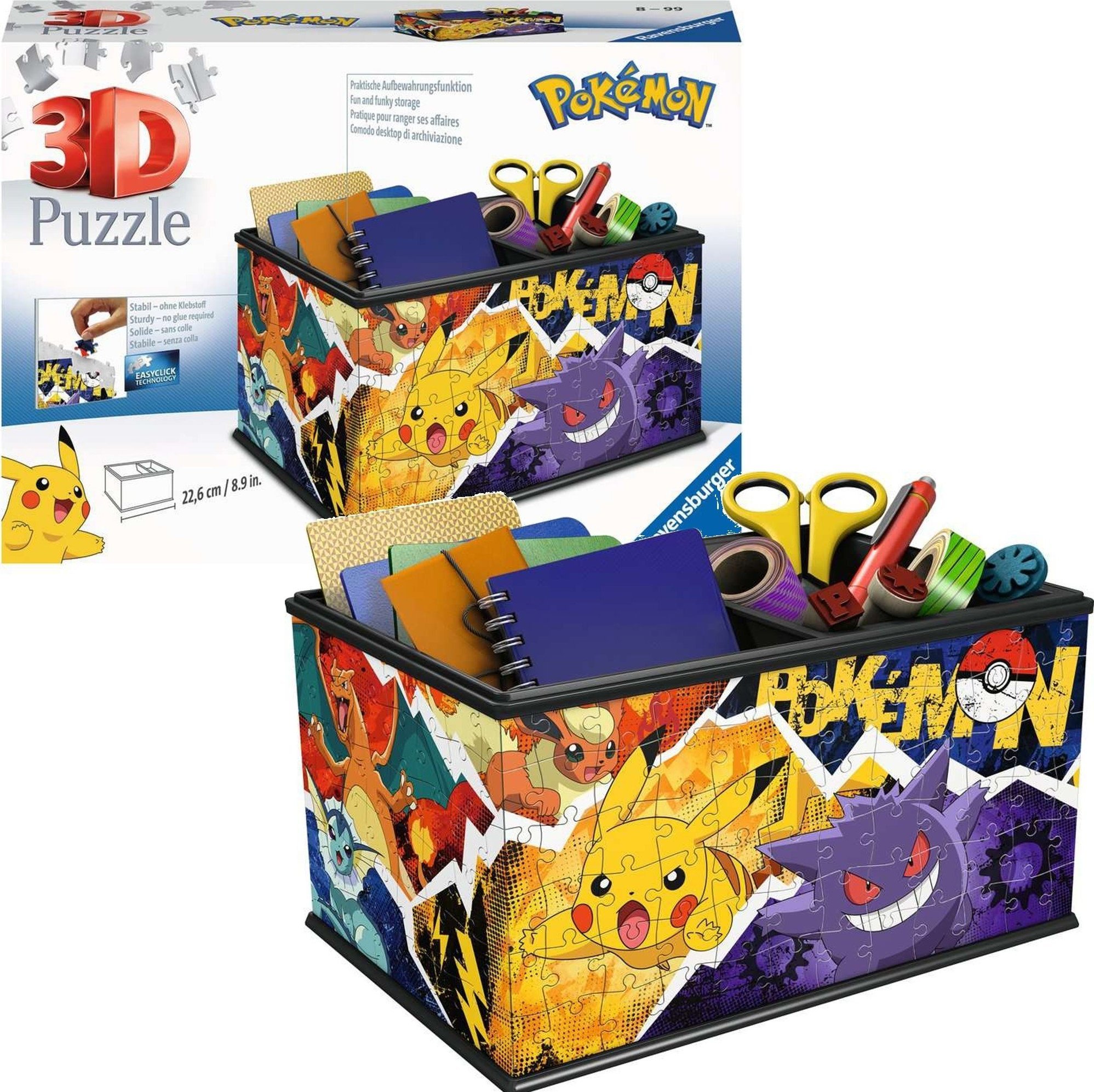 Puzzle 3D Ravensburger Pokemon Box, kuti lapsash, plastike, | GjirafaMall