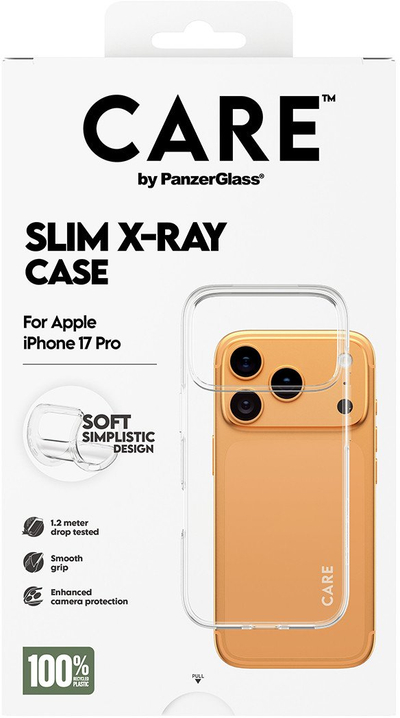Маска за телефон PanzerGlass X-Ray Case за iPhone 17 Pro, проѕирна ...