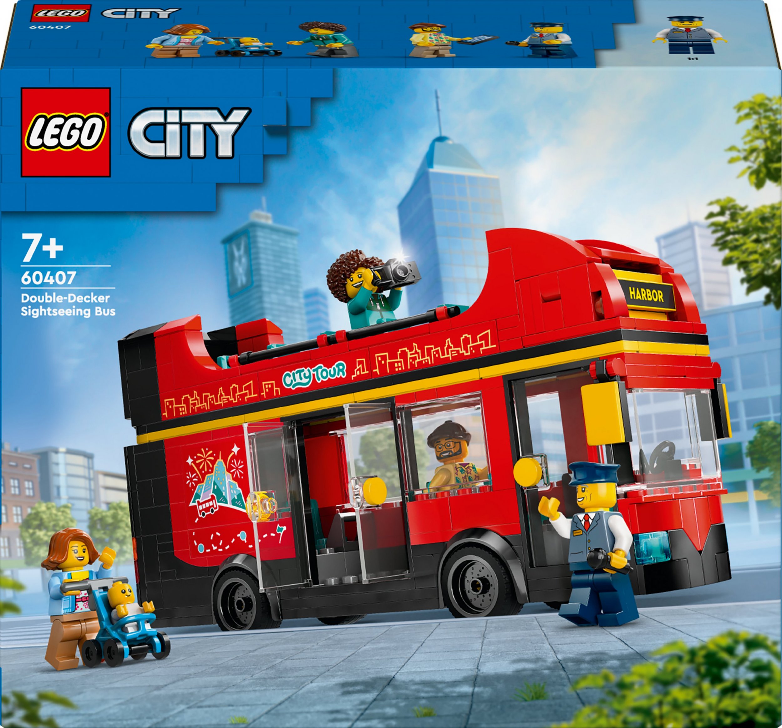 Loder ndertimi LEGO City 60407, autobus i kuq dykatesh, 5 | GjirafaMall