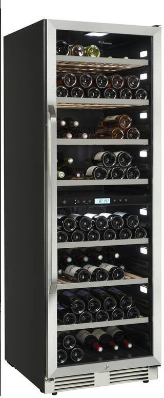 Подрум за вино MT MT150DZ, 152 шишиња, две зони на ладење, црн | ZirafaMall