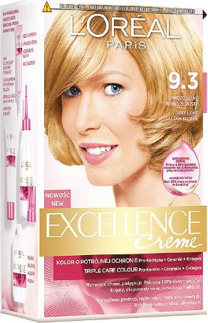 Боја за коса L'Oreal Paris Excellence Creme Colour Cream 9.3, руса ...