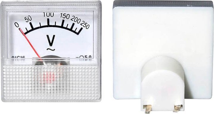 Voltmeter analog mini Analog Meter, 250V DC, panel katror | ZirafaMall