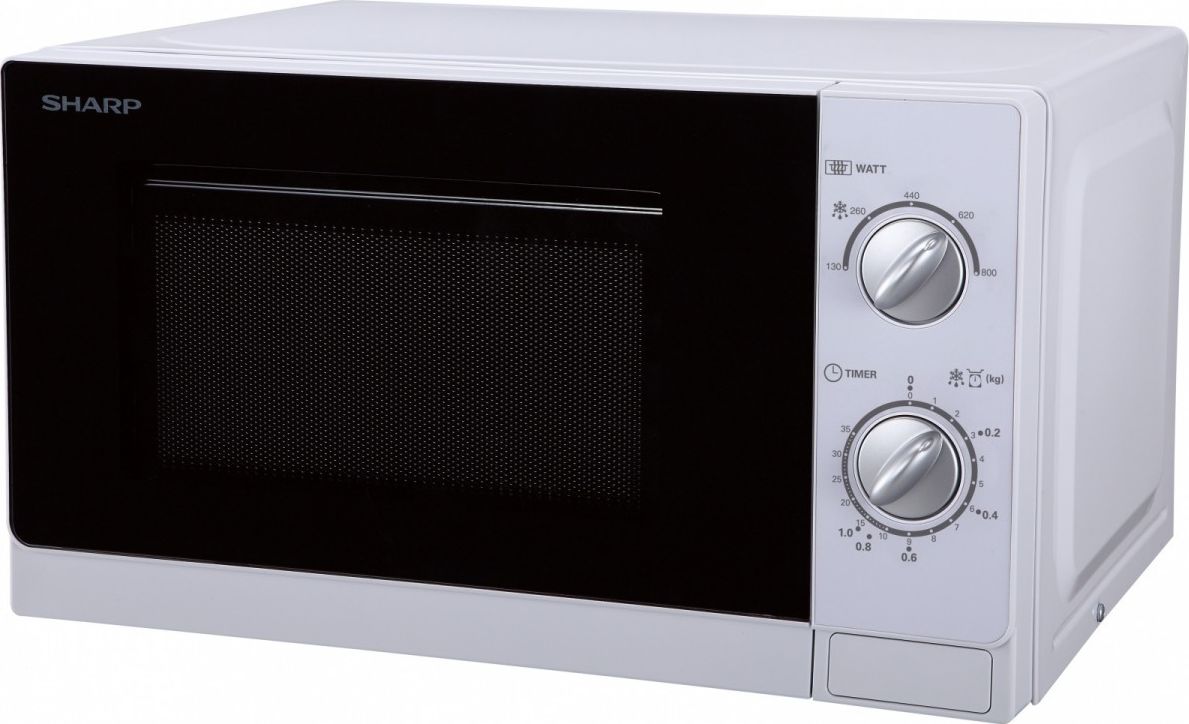 Микробранова печка Sharp R20DW, 800 W, бела | ZirafaMall