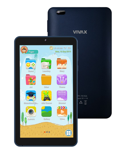 Tablet Vivax TPC-705 Kids 7'', 1GB RAM, 16 GB, zeze | GjirafaMall