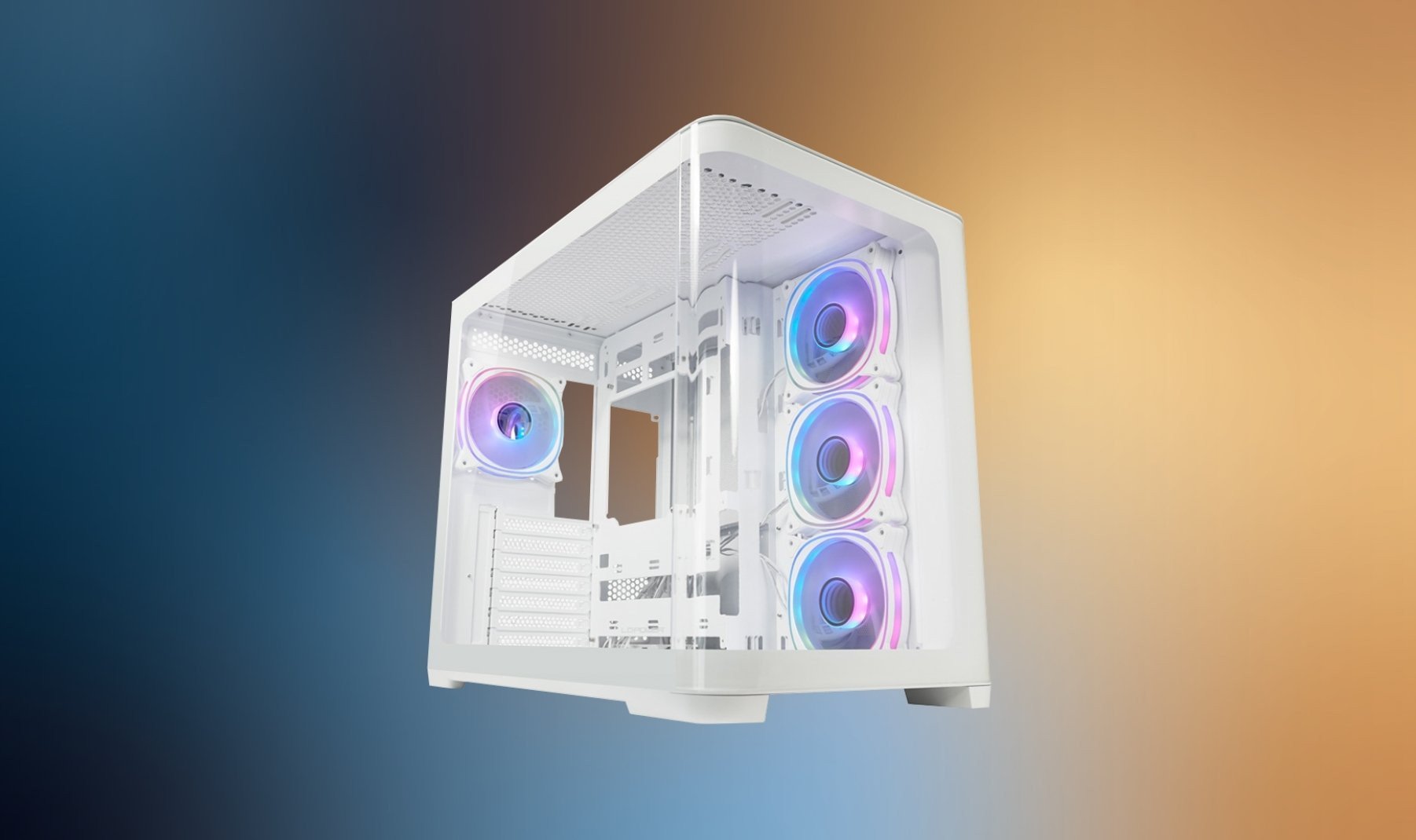 Kуќиште за компјутер LC-Power Gaming 8001W Pro-Storm Light, MIDI ...